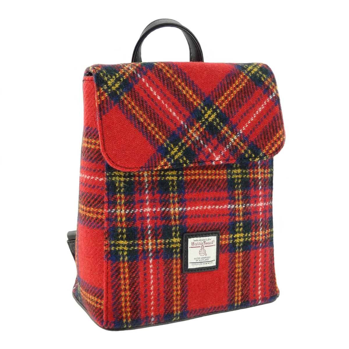 Harris Tweed Tummel Mini Backpack - Small Backpack with Phone Pocket ...