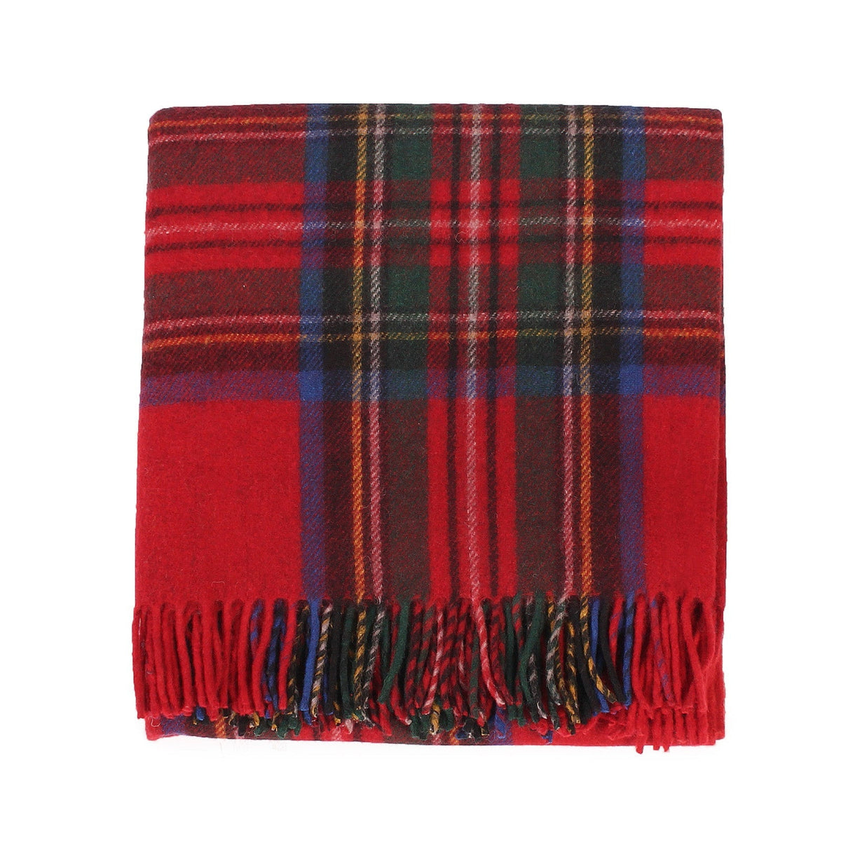 Highland Wool Blend Tartan Blanket Throw Stewart Royal – Marchbrae
