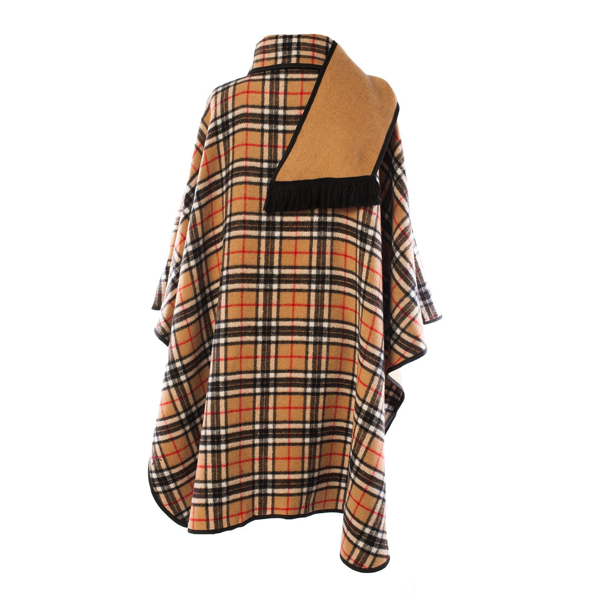 Ladies Wool Blend Reversible Cape Camel – Marchbrae
