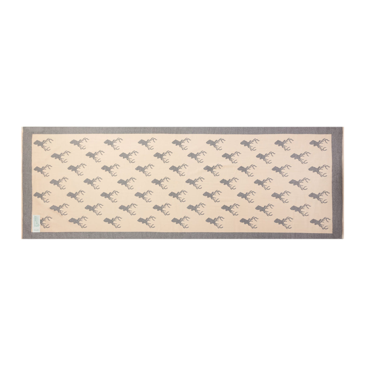 New Stag Super Soft Stole Cream/Light Grey – Marchbrae